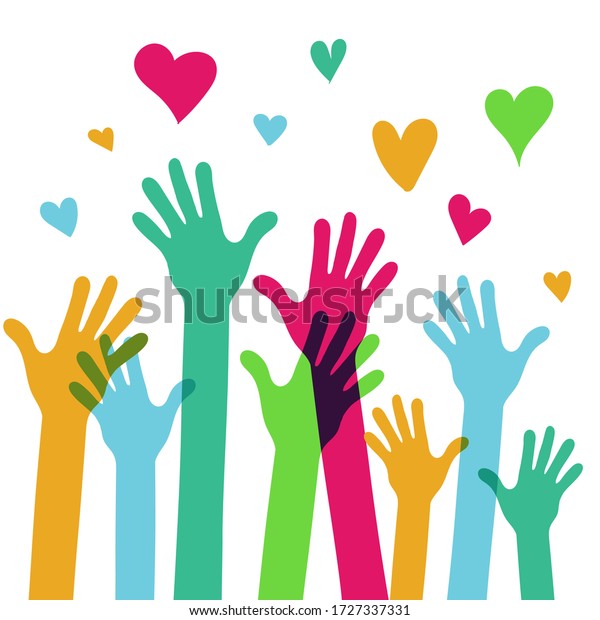 Vector Illustration Volunteer Offering Assistance Suitable Stock Vector ...