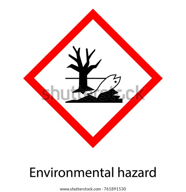 Vector Illustration Warning Sign Official Environmental Stock Vector ...