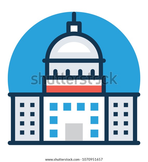 Vector Illustration Washington Dc Icon Stock Vector (Royalty Free ...
