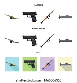 Bitmap Illustration Weapon Gun Logo Collection 库存插图 1262963395 ...