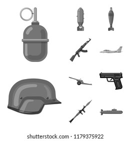 Vector Illustration Weapon Gun Symbol Set Stock Vector (Royalty Free ...