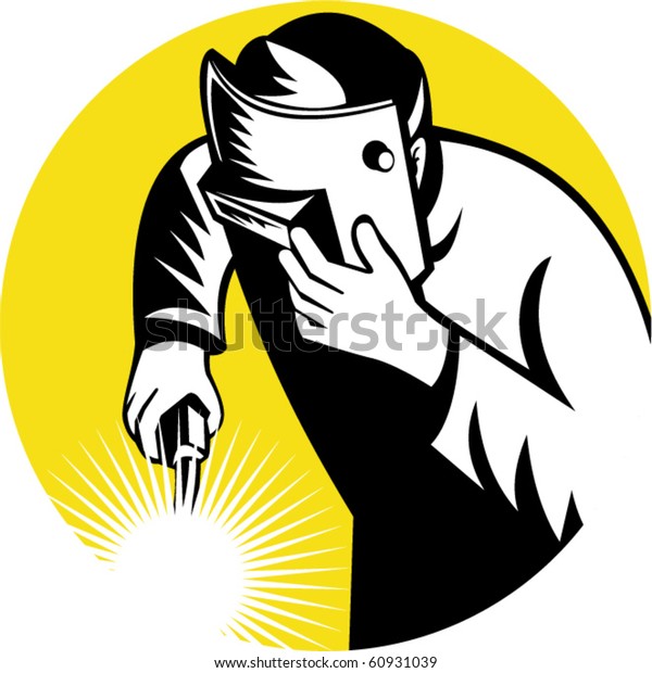 Vector Illustration Welder Work Welding Set Stock Vector (Royalty Free ...