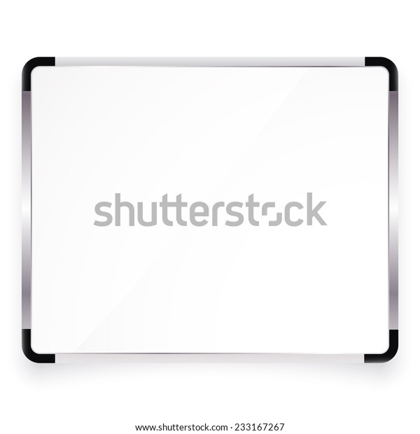 Vector Illustration White Office Board Place Stock Vector (Royalty Free ...