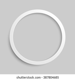 Vector Illustration White Paper Circle Notes Stock Vector (Royalty Free ...