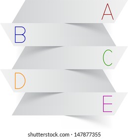 Vector Illustration White Paper Infographics Template Stock Vector ...