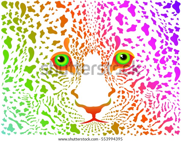 Vector Illustration Wildcat Background Your Design Stock Vector ...