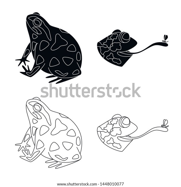 Vector Illustration Wildlife Bog Logo Set Stock Vector (Royalty Free ...