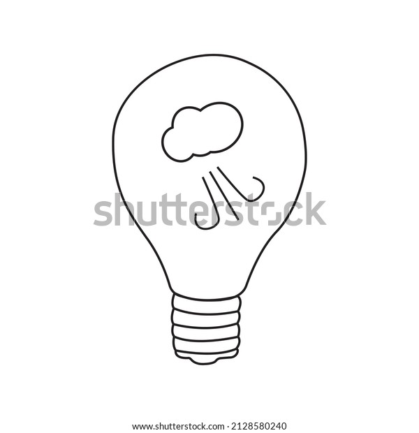 Vector Illustration Wind Energy Doodle Style Stock Vector (Royalty Free ...