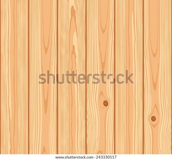 Vector Illustration Wooden Vertical Boards Texture Stock Vector ...