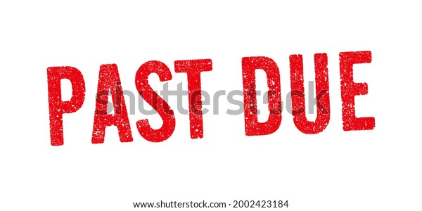Vector Illustration Word Past Due Red Stock Vector (Royalty Free ...
