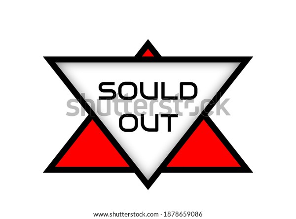 Vector Illustration Word Sould Out Stock Vector (Royalty Free ...