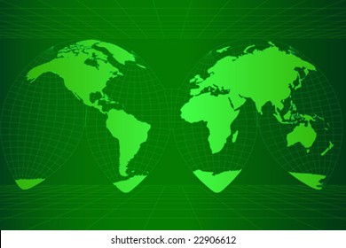 Vector Illustration World Atlas Stock Vector (Royalty Free) 22906612 ...