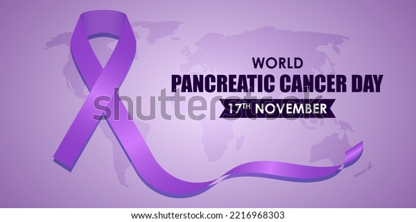 Vector Illustration World Pancreatic Cancer Day Stock Vector Royalty