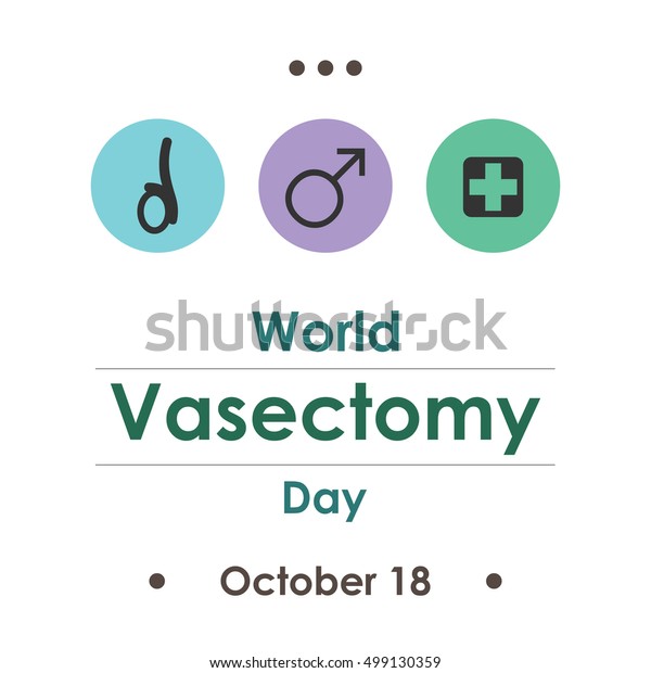 Vector Illustration World Vasectomy Day October Stock Vector (Royalty ...