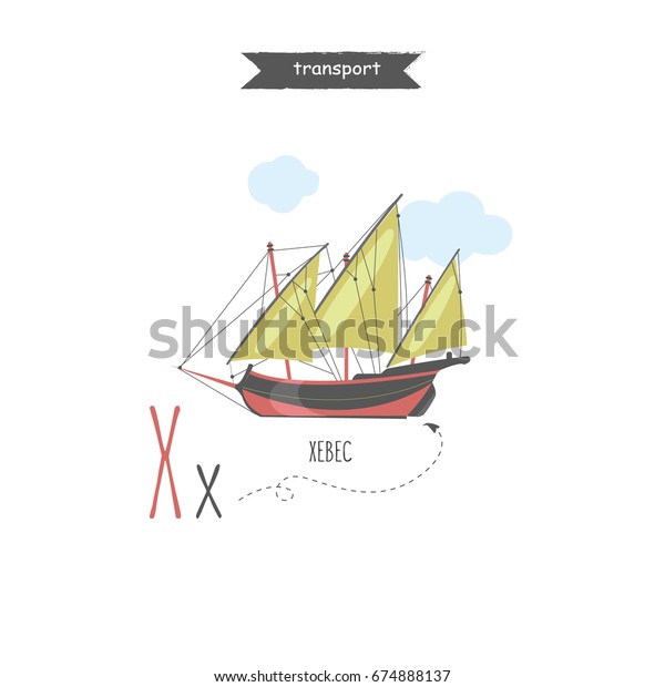 Vector Illustration Xebec Teaching Kids English Stock Vector (Royalty ...