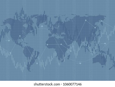 Vector Illustrationabstract Financial Chart Trend Line Stock Vector ...