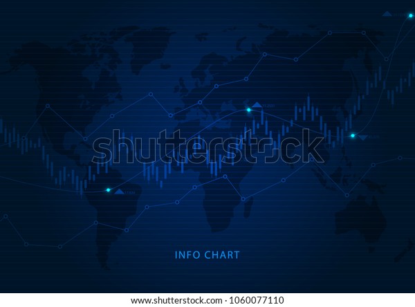 Vector Illustrationabstract Financial Chart Trend Line: vector de stock ...