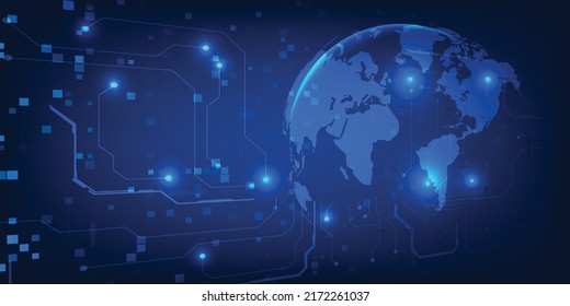 Vector Illustrations Digital Communication Innovation Technology Stock ...