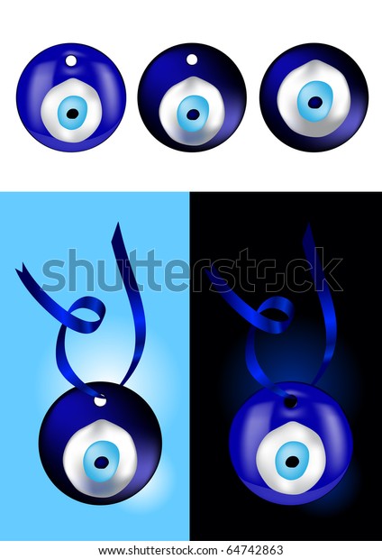 Vector Illustrations Evil Eye Stock Vector (Royalty Free) 64742863 ...