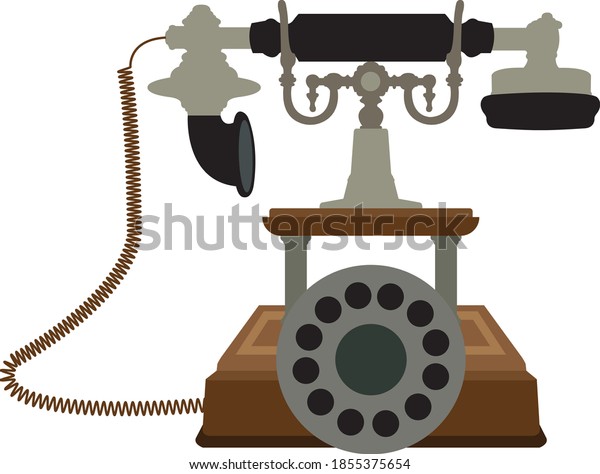 Vector Illustrator 1920s Old Phone Stock Vector (Royalty Free ...