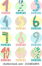 12 month birthday Images, Stock Photos & Vectors | Shutterstock