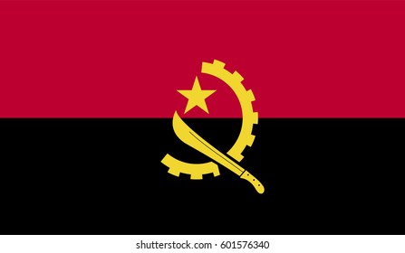 Vector Image Angola Flag High Resolution Stock Vector (Royalty Free ...