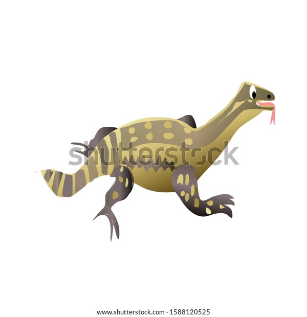 Vector Image Australian Goanna Stock Vector (Royalty Free) 1588120525 ...