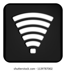Vector Image Black Icon Wifi Sign Stock Vector (Royalty Free ...