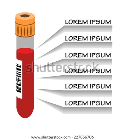 Vector Image Blood Test Tube Labels Stock Vector (Royalty Free ...