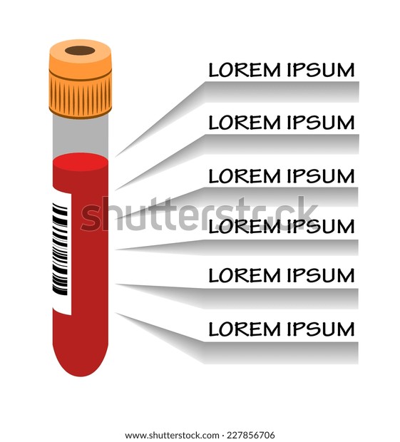 Vector Image Blood Test Tube Labels Stock Vector (Royalty Free ...