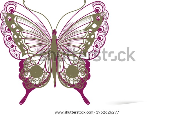 Vector Image Bloody Butterfly Stock Vector (Royalty Free) 1952626297 ...