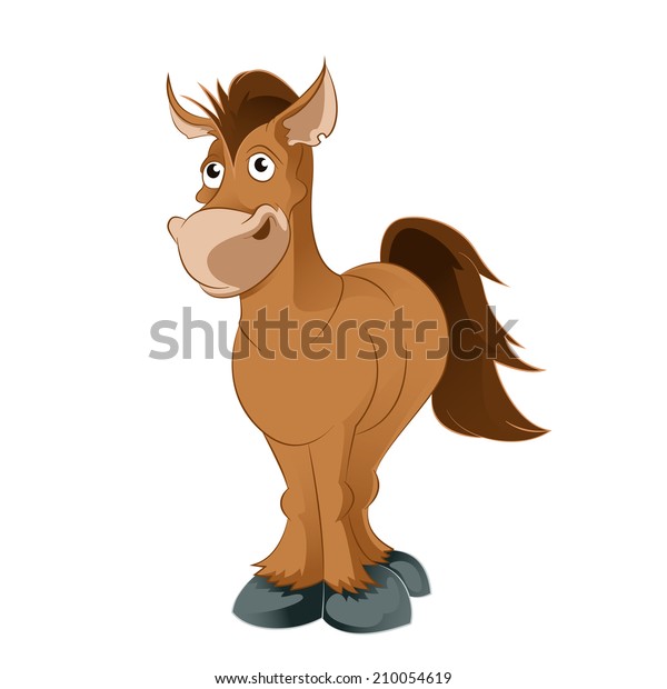 Image vectorielle d'un cheval de Cartoon : image vectorielle de stock ...
