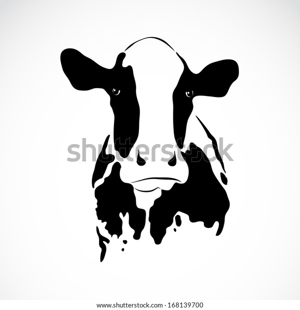 Image vectorielle d'une vache sur fond : image vectorielle de stock ...