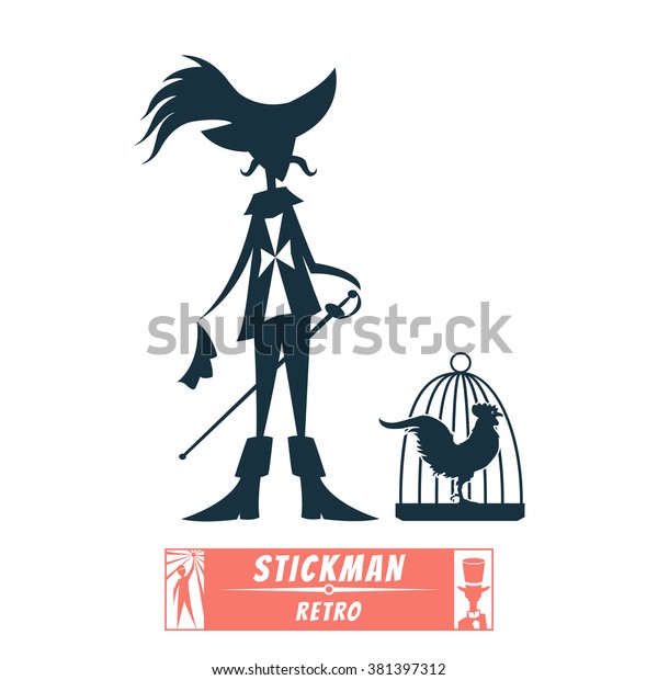 Vector Image Depicting Musketeers Stisk Figure : image vectorielle de ...