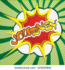 Vector Image Explosion Words Journey Stock Vector (Royalty Free) 619055846
