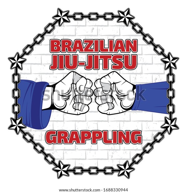 Vector Image Fighter Hands Brazilian Jiujitsu Stock Vector (Royalty ...