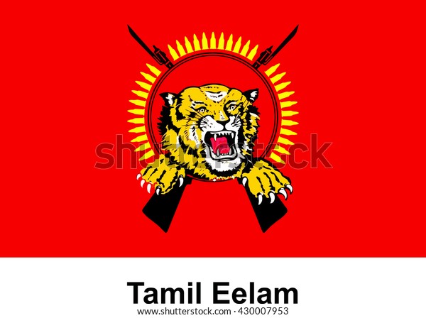 Vector Image Flag Tamil Eelam Stock Vector (Royalty Free) 430007953
