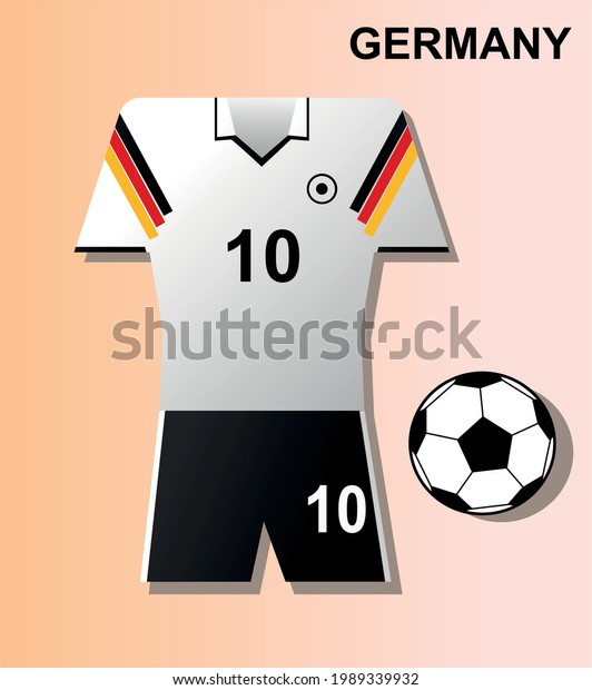 Vector Image Germany National Team Uniform Stock Vector (Royalty Free ...