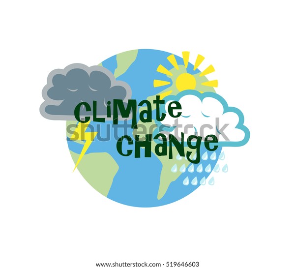 Vector Image Globe Weather Symbols Climate 库存矢量图（免版税）519646603 ...