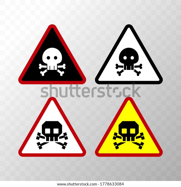 Vector Image Hazard Pictogram Image Skull Stock Vector (Royalty Free ...