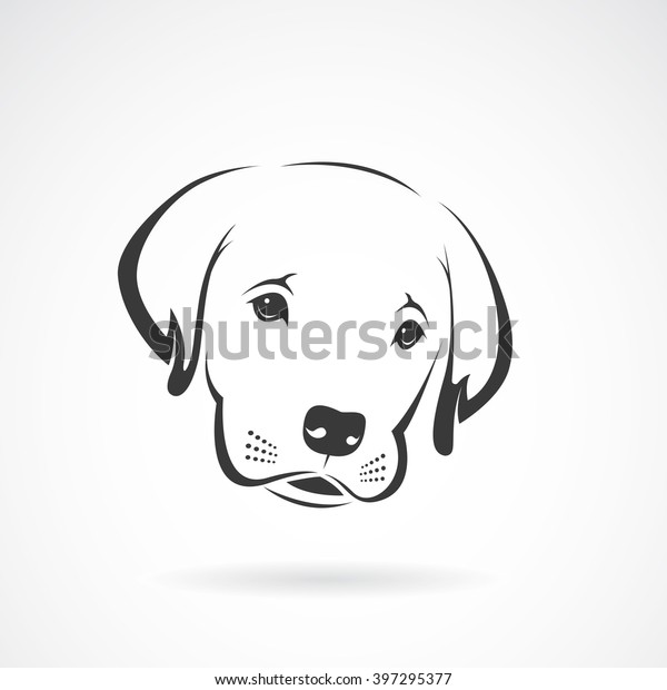 Vector Image Labrador Puppy Face On Stock Vector (Royalty Free ...