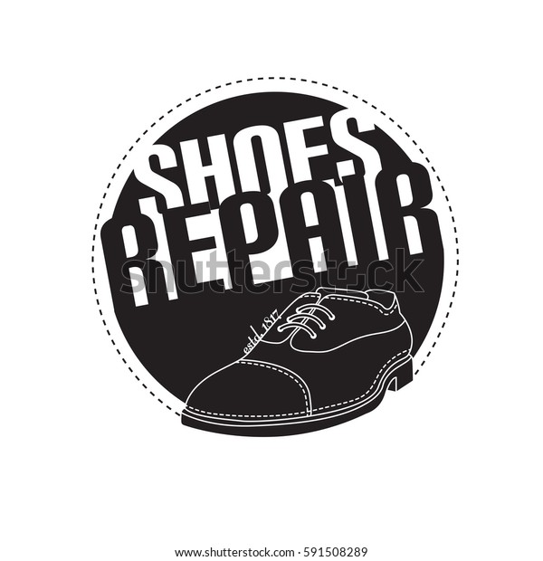 Vector Image Logo Shoe Repair Services Stock Vector (Royalty Free ...