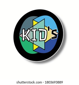 Vector Image Logo Word Kids Stock Vector (Royalty Free) 1803693889 ...