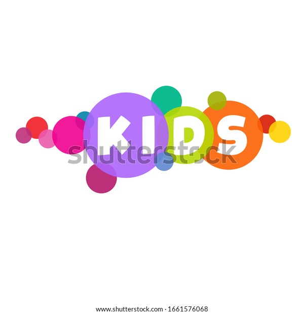 Vector Image Logo Word Kids Each Stock Vector (Royalty Free) 1661576068
