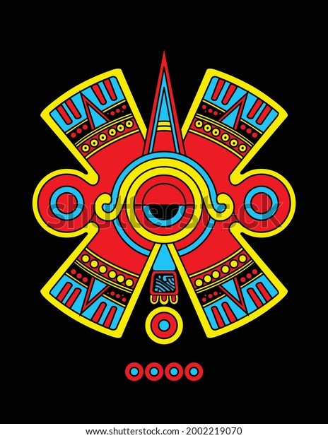 Vector Image Mexica Symbol Prehispanic Culture Stock Vector (Royalty ...