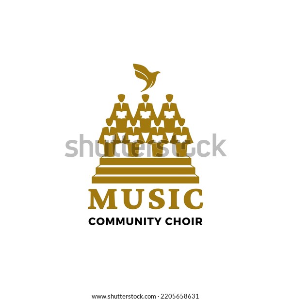 Vector Image Music Logo Orchestra Group Stock Vector (Royalty Free ...