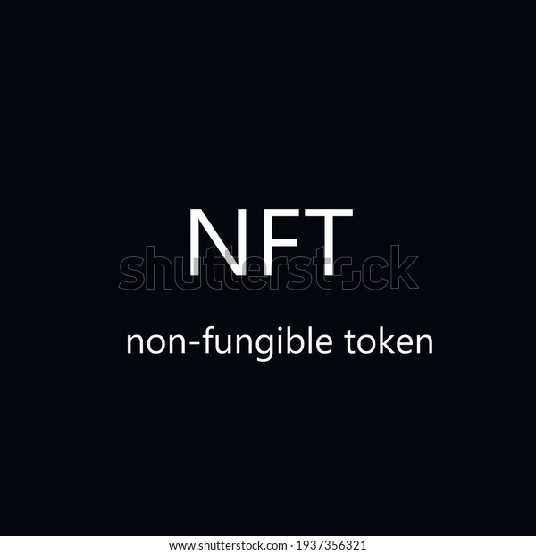 Vector Image Nft Black Background Non Stock Vector (Royalty Free ...