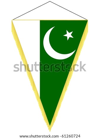 Vector Image Pennant National Flag Pakistan Stock Vector (Royalty Free ...