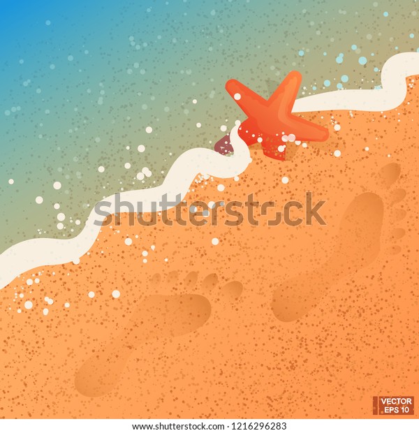 Vector Image Shoreline Waves Sea Shore Stock Vector (Royalty Free ...