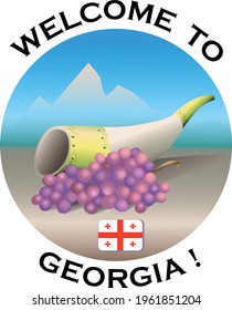 Vector Image Sign Welcome Georgia Stock Vector (Royalty Free ...